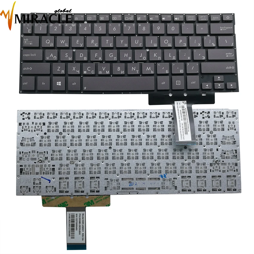 New Russian Laptop keyboard for ASUS ZenBook 13 UX31 UX32 UX31E UX31A ...
