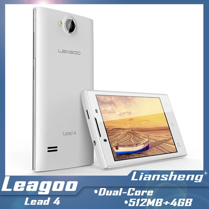 Original Leagoo Lead 4 Mobile Cell Phones MTK6572 Dual core Android ...