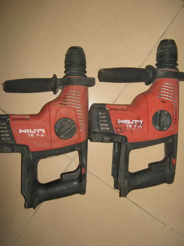 Original used chisel hammer drill with 36V lithium 7A|drilled beads ...