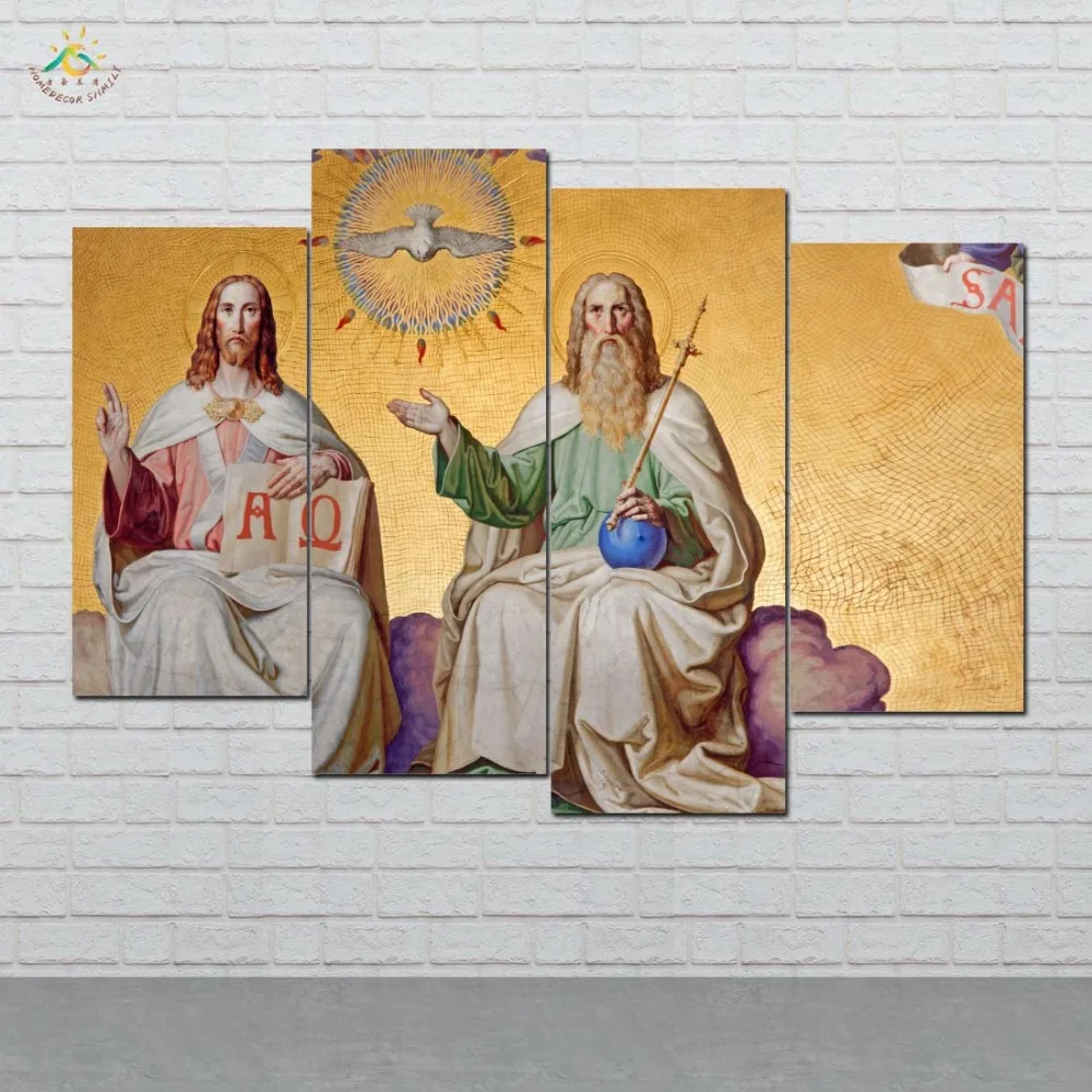Peace Pigeon Jesus Wall Art Canvas Painting Posters and Prints ...