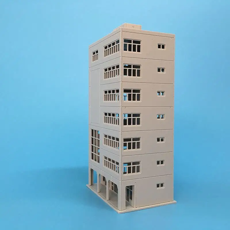 1/150N Scale Modern City Office Building Model Shopping Mall DIY House ...