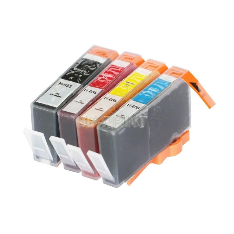 Up 10pcs 655 Compatible Ink Cartridge For Hp655 Deskjet 3525/4615/4625 ...