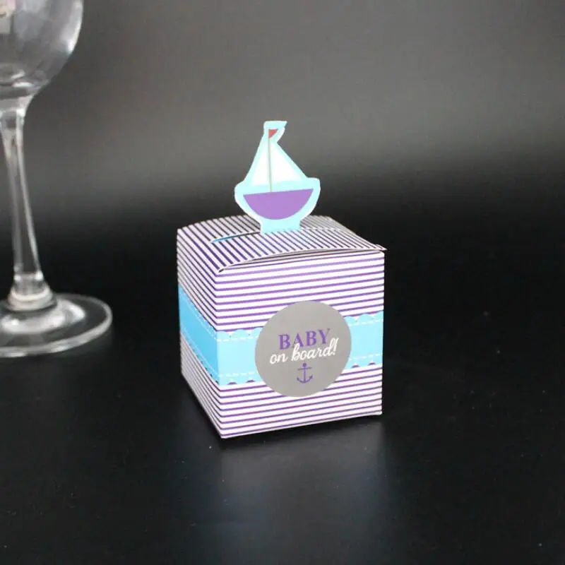 100 Pcs Paper Cartoon Dessert Candy Box Baby Shower Cookie Chocolates ...