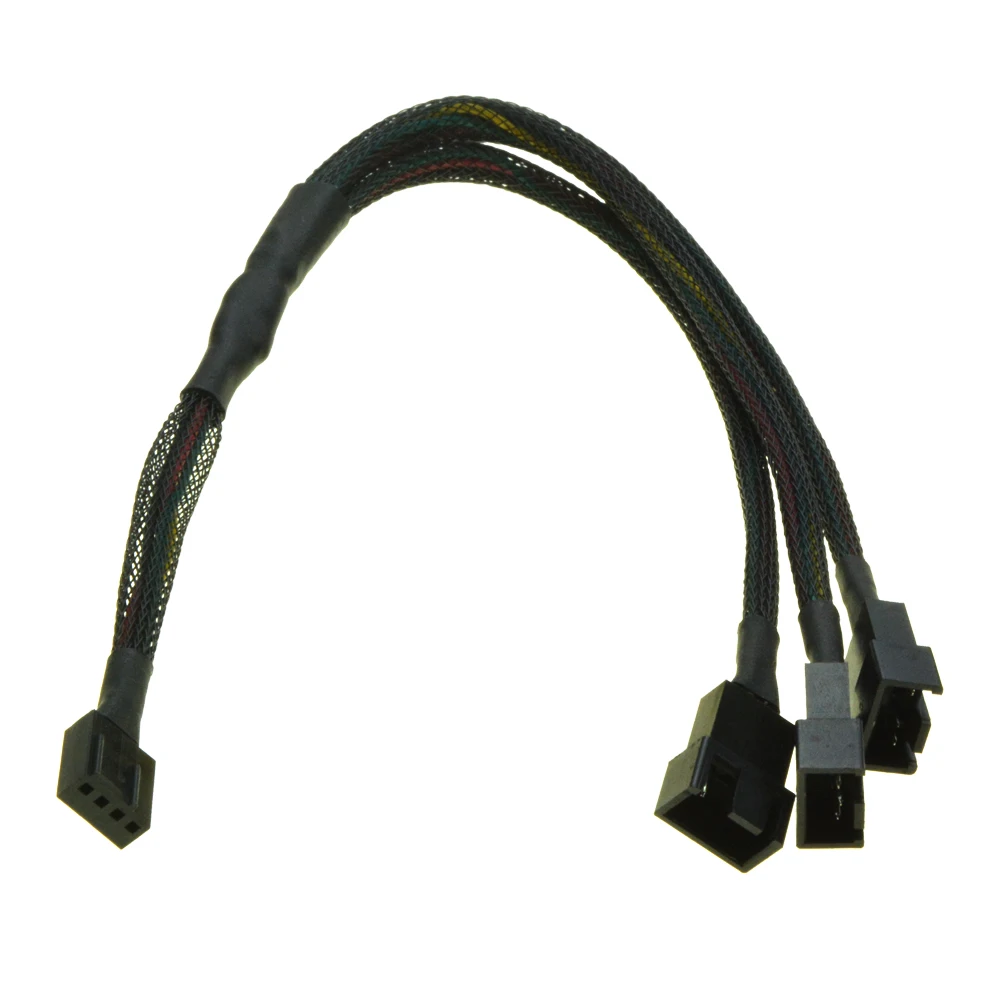 12V-4Pin-Fan-PWM-1-to-3-way-Power-supply-Extension-Cable-Y-Splitter ...