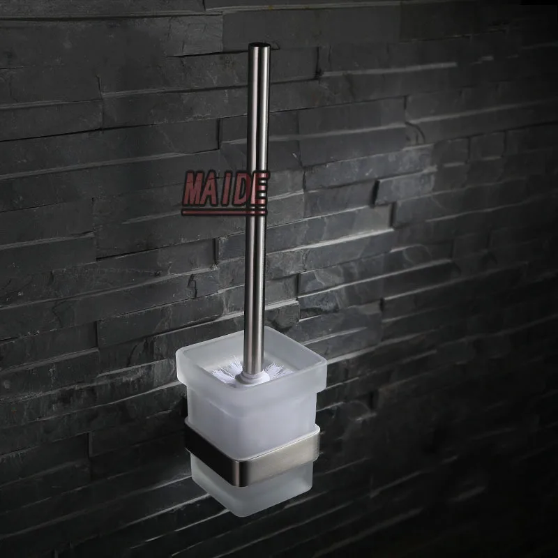 304 Stainless Steel Wall Mounted Toilet Brush Holder Brushed Nickel