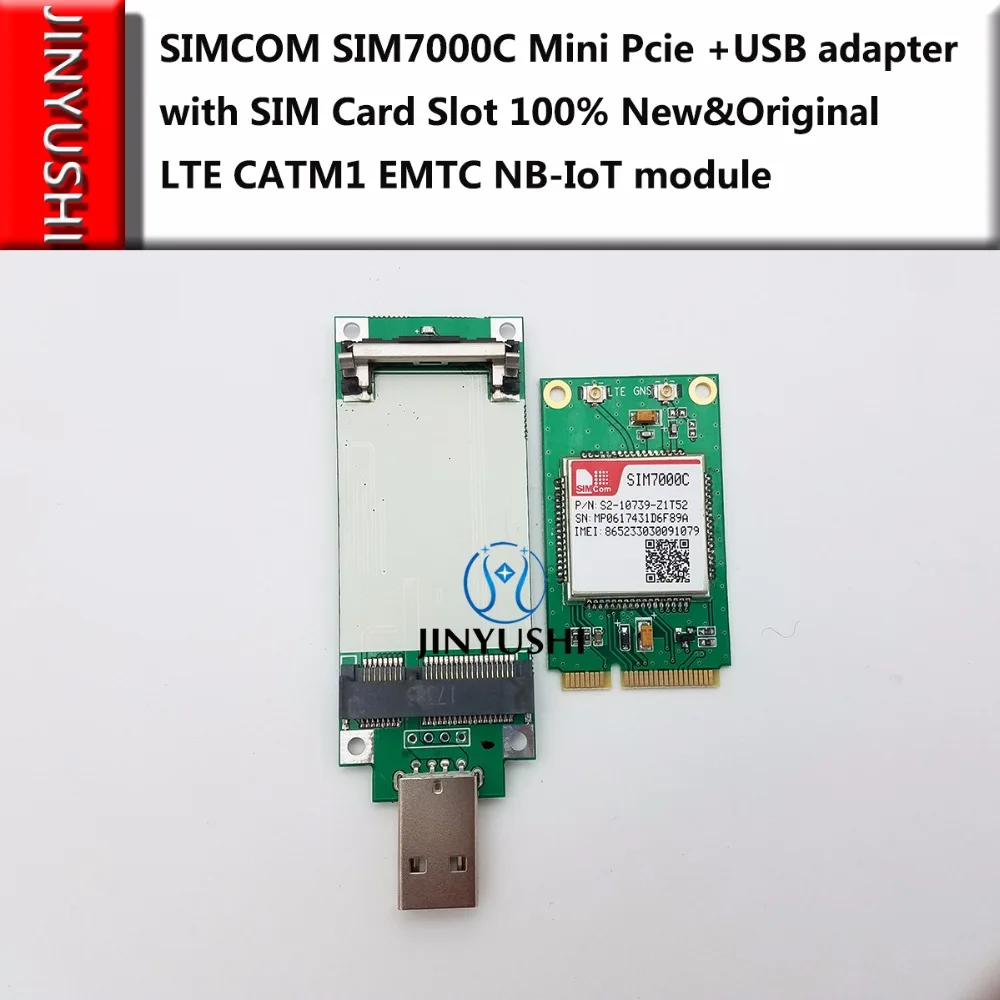 SIMCOM SIM7000C Mini Pcie +USB adapter with SIM Card Slot 100% New ...