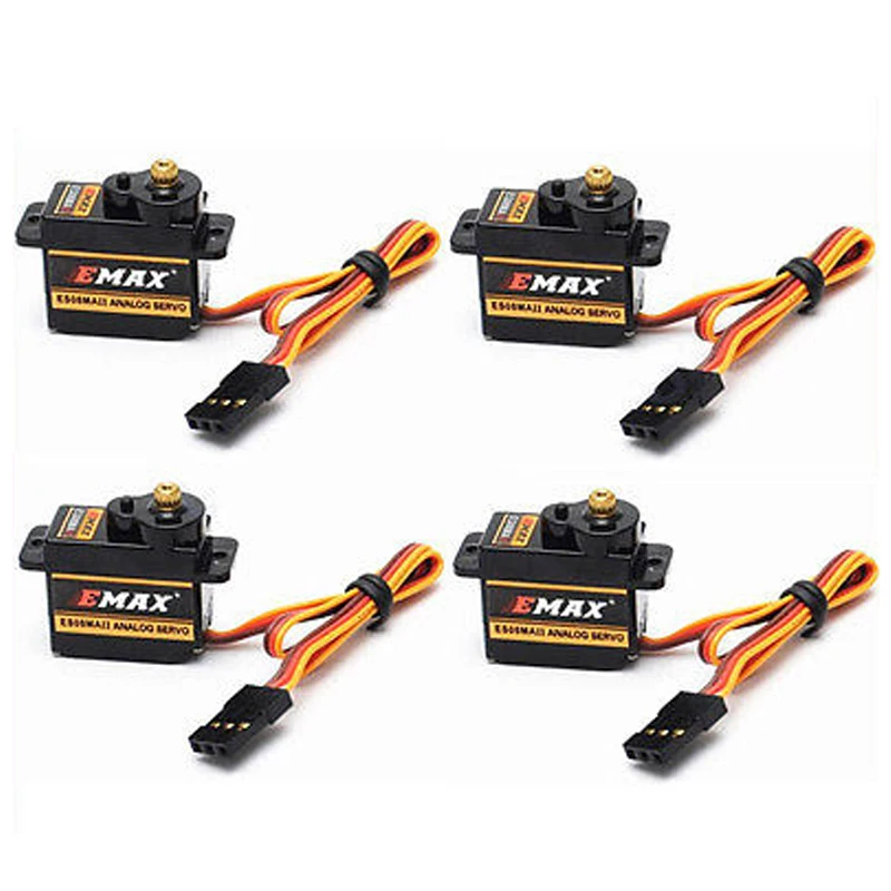 New 4 Pcs Es08ma Micro Metal Gear 12g Servo For Rc Plane Helicopter ...