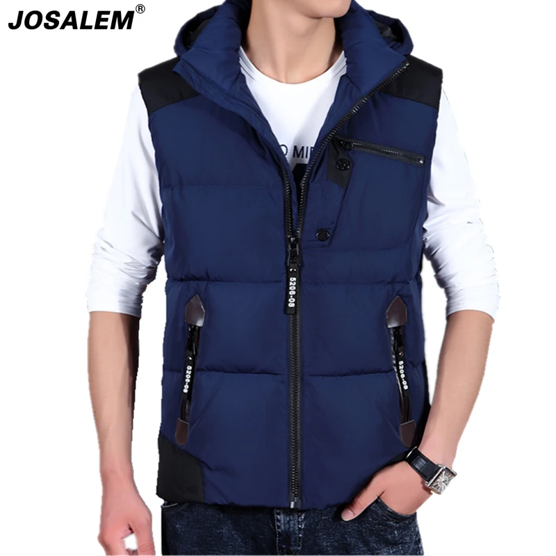 Fashion Men' Sleeveless Vests Jackets 2017 New Winter Men Duck Down ...