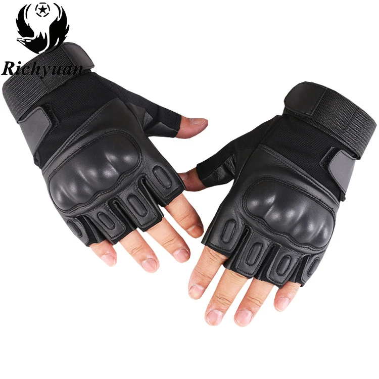 Tactical Military Gloves Black | Black Tactical Gloves Leather ...