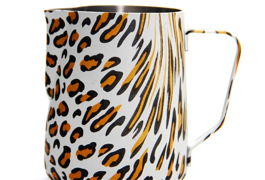 300/600ml Leopard Pattern Coffee Milk Pitcher