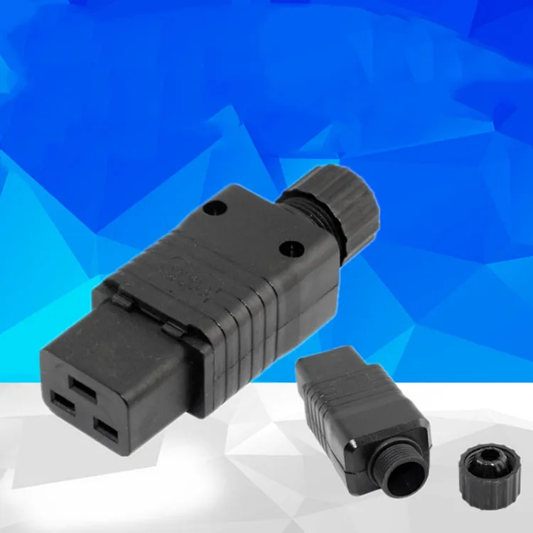 2 pces iec 320 c19 tomada ca, c19 tomada fêmea, tomada iec c19, 16a 250 ...