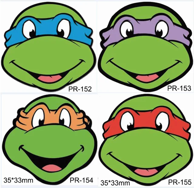 Cartoon Ninja Turtles Face