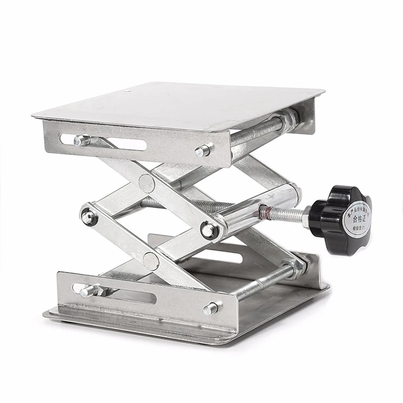 스테인레스 스틸 리프트 테이블 조정 가능한 목공 실험실 스탠드 테이블 랙 리프팅 플랫폼 가위 기중 장치 엘리베이터 벤치