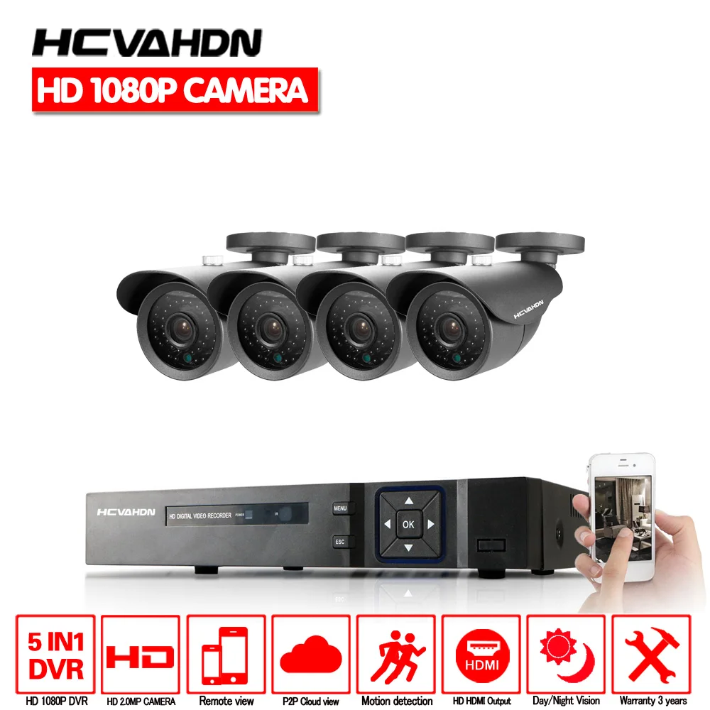 8 channel HD AHD 1080P CCTV System 8CH AHD DVR with 3000TVL 1080P ...
