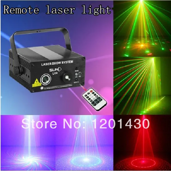 Remote ktv laser light RGB 8 in 1 flash voice wedding dj stage lighting ...
