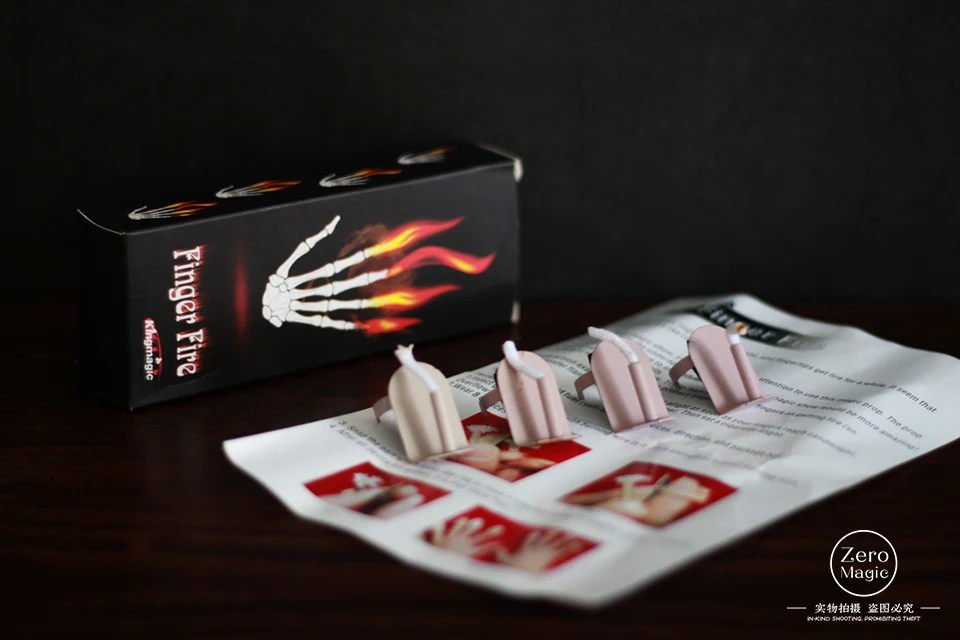 Close-up Magic Finger Fire Magic Trick Stage Magic Accessory Magia Toys ...