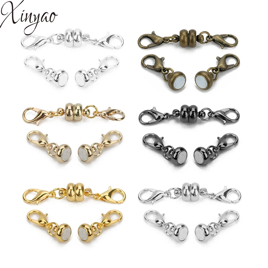 XINYAO 10 шт./лот металлические медные магнитные застежки с застежками ...