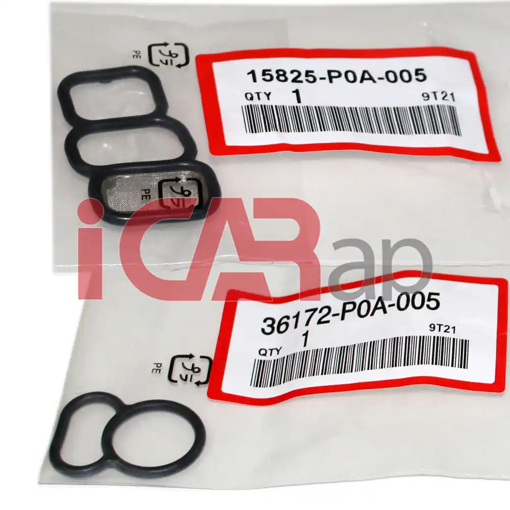 Upper + Lower Spool Valve VTEC Solenoid Gasket Filter Seal O Ring For ...