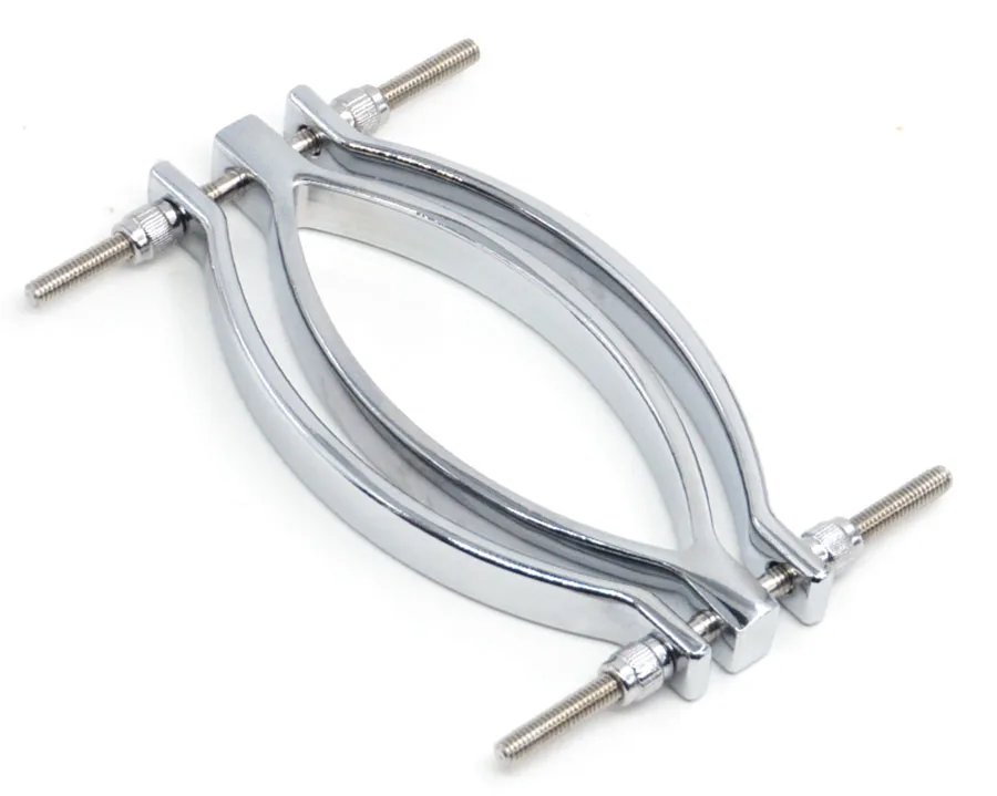 Stainless Steel Vagina Clamp Speculum, Screw Labia Stretching,Chastity ...