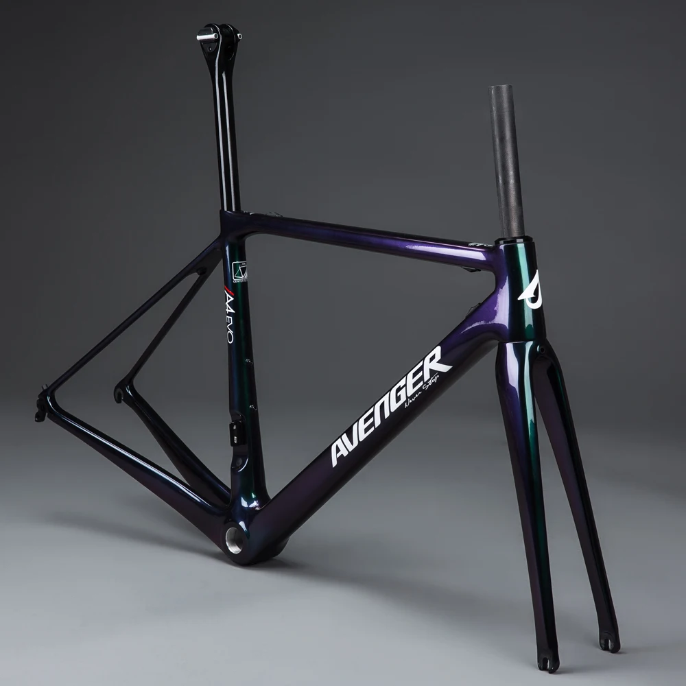 Hongfu Road Bike 700C V Brake Carbon Fiber Frame New Design Chameleon ...