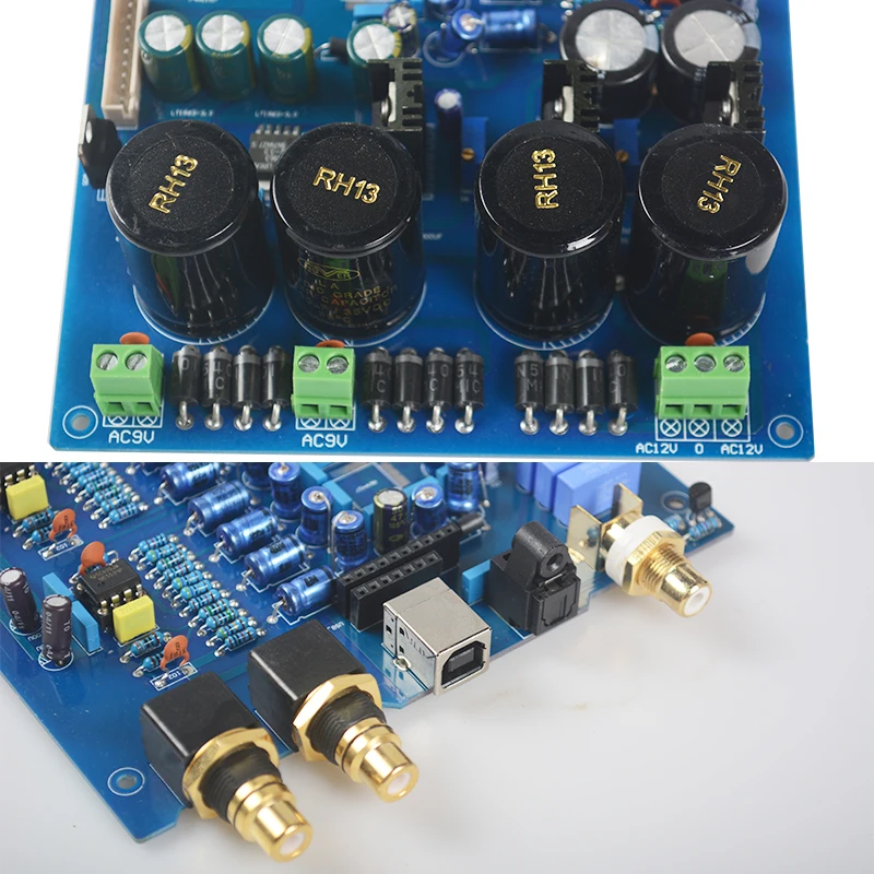 AK4497 HIFI аудио USB DAC декодер доска(без AK4497 чип) AK4118 NE5534 ...