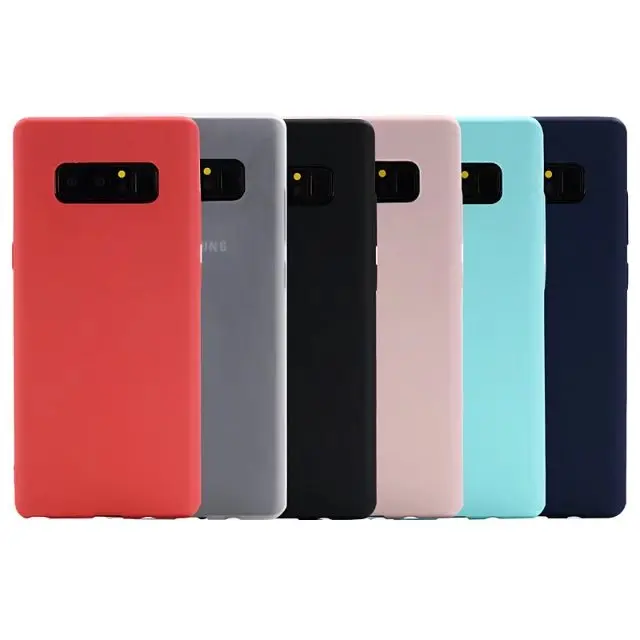 100 unids/lote de fundas de TPU suave mate para Samsung Galaxy Note 8 ...
