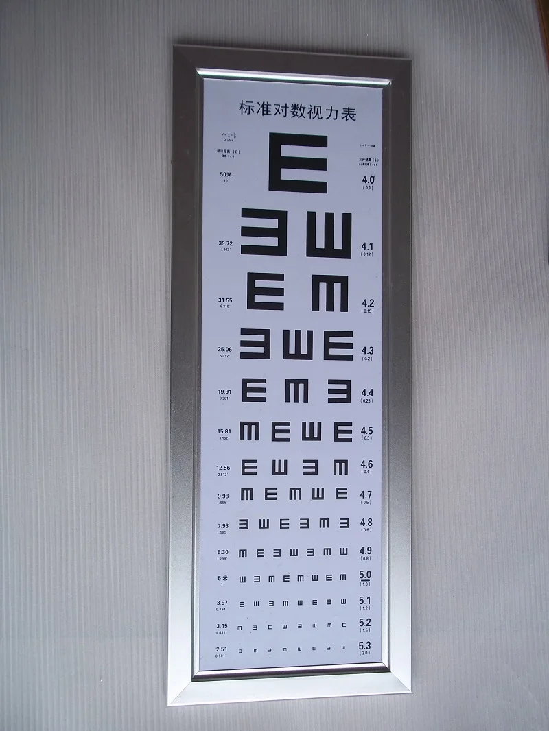 LED visual charter box 2.5M /Visual testing chart/vision test card ...