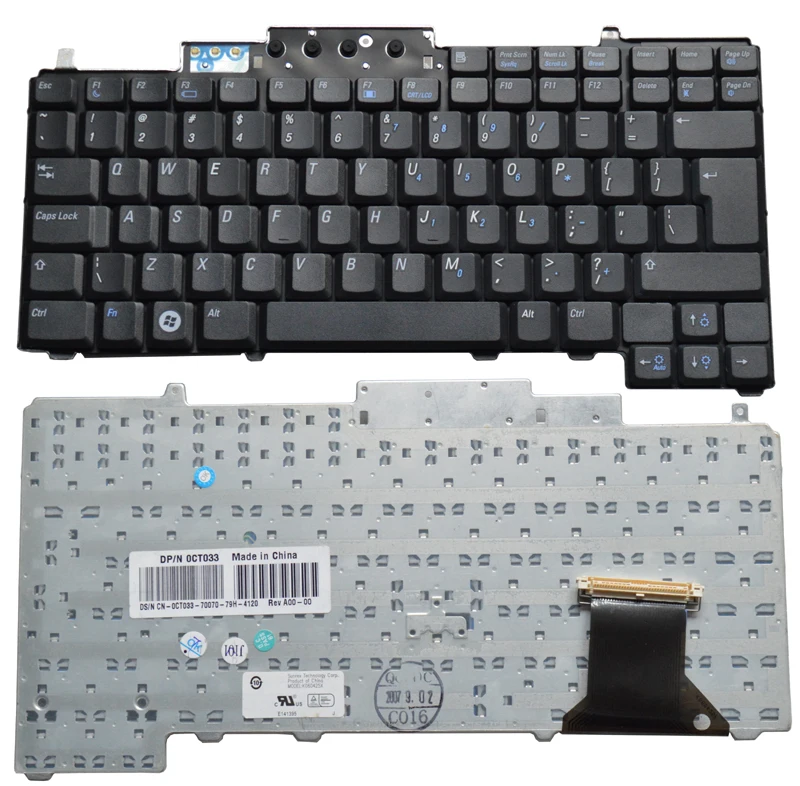 SSEA teclado US para portátil DELL Latitude D630, D620, D830, D820 ...