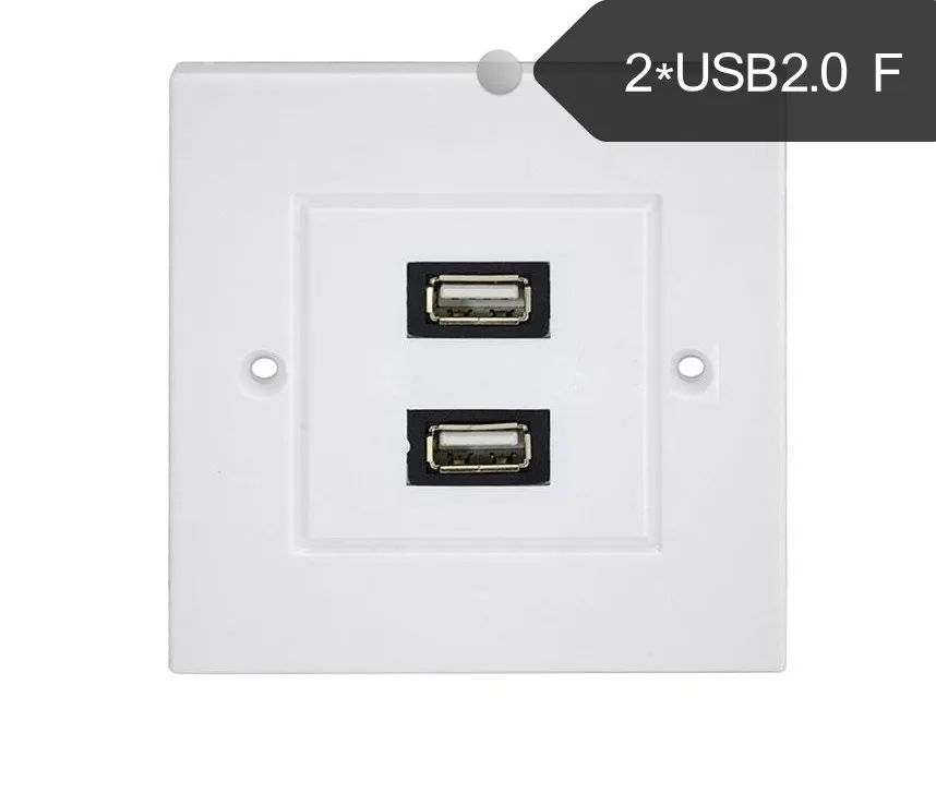USB socket panel 2 channel USB panel 86 type USB wall plug Dual port ...
