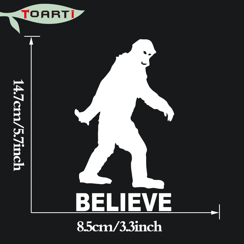 Bigfoot Believe Vinyl Decal Sticker Car Window Wall Bumper Sasquatch ...