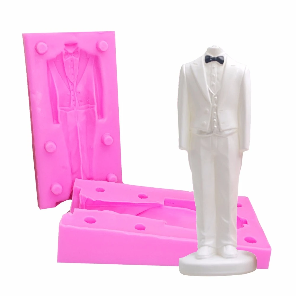 3D men body mold human clay mold silicone mold Ruantao Wedding Suit ...