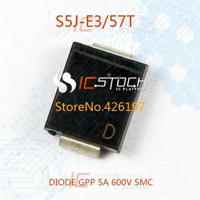 Free Shipping S5J E3/57T DIODE GPP 5A 600V SMC S5J E3 S5 5J 30PCS|s5 ...