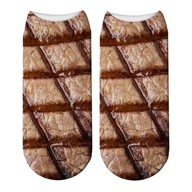 Kawaii 3D Printed Meat Steak Patterns Ankle Socks – Kawaii Store ...