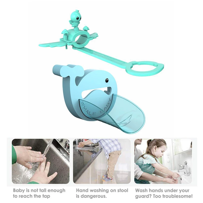 Faucet Extender Sink Handle Cartoon Splashproof Water Nozzle Extension ...