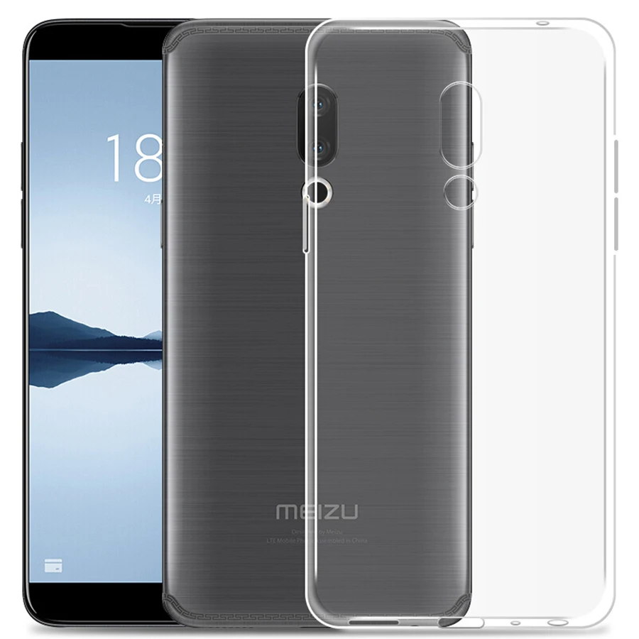 Для Meizu M15/15 Lite/15/15+ Plus бампер чехол ультра-тонкий прозрачный устойчивый к царапинам ...
