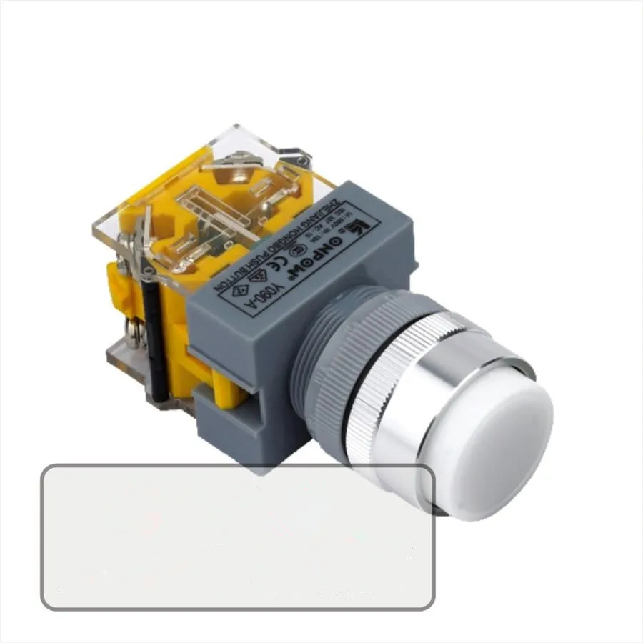The Y090 A series high flat strip light button switch self locking 22mm ...
