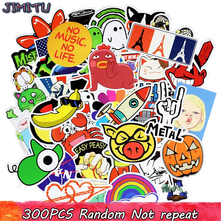 Stickers For Kids Classroom 300pcs Random Cute Stickers - Waterproof ...
