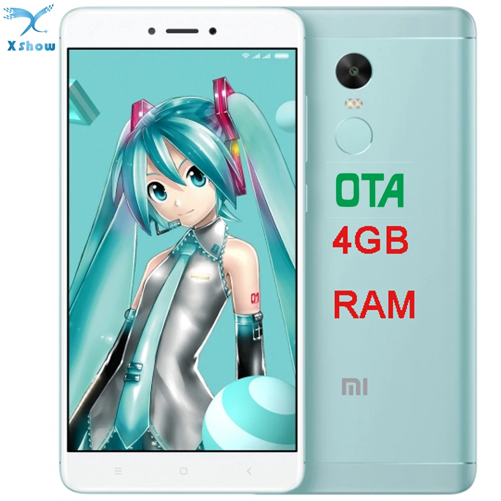 100% Original Xiaomi Redmi note 4X pro 4GB 64GB MTK Helio X20 Deca Core ...