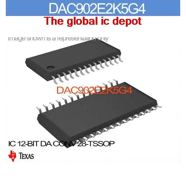 DAC902E2K5G4 IC 12 BIT DA CONV 28 TSSOP DAC902E2K5 902E2K DAC902E2 ...