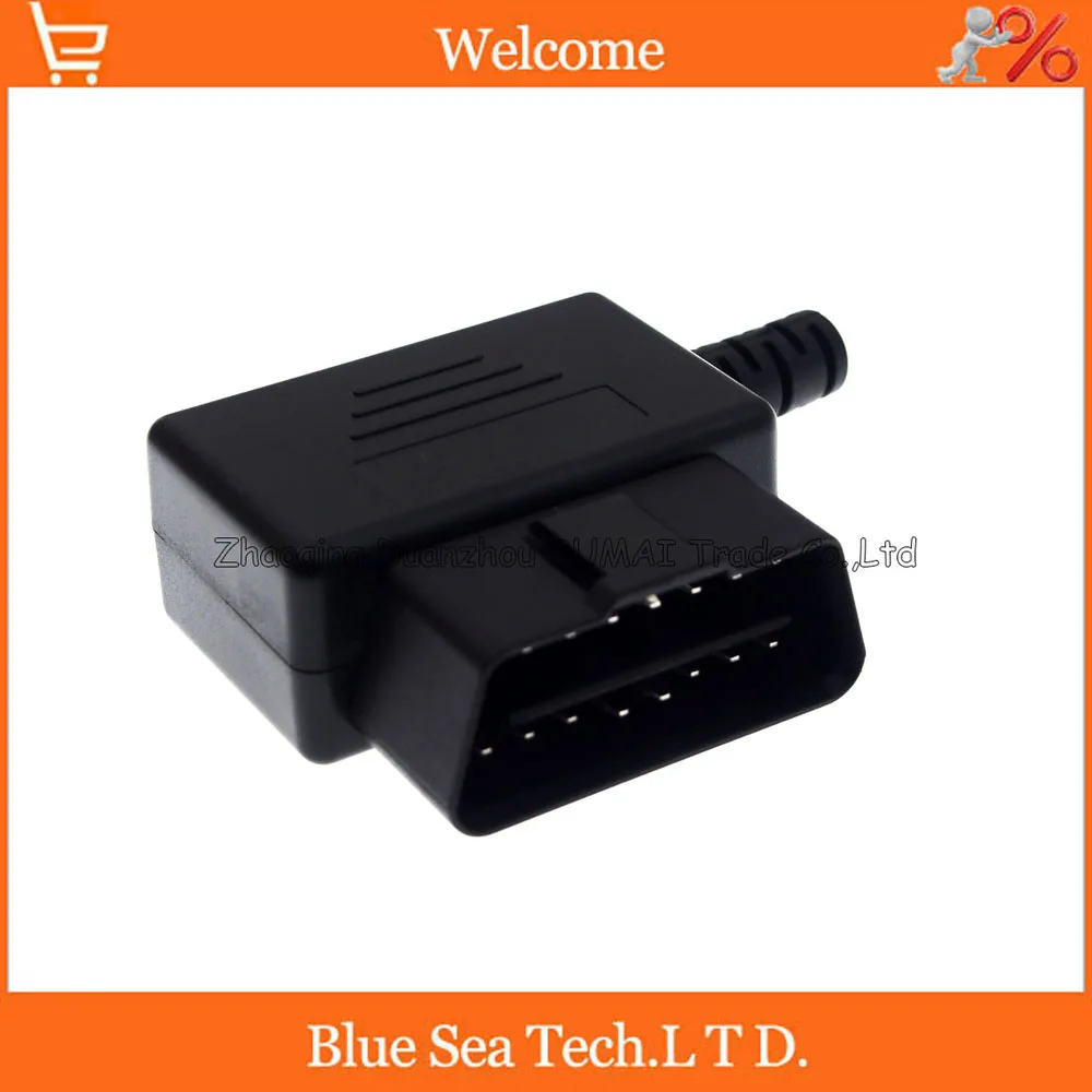 16 Pin Obd2 Male Plug Connector Plug For Ecu Obd2 Test,obd Plug,obdii ...