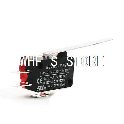 Long Hinge Lever 3 Terminal Actuator Micro Limit Switch RV 163 1C25|switch for ceiling fan ...