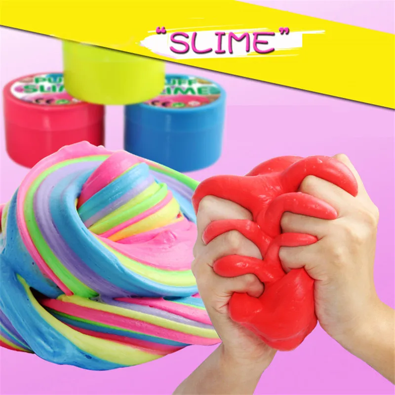 Slime Multi Color High Quality Fluffy Floam Slime Scented Anti stress ...