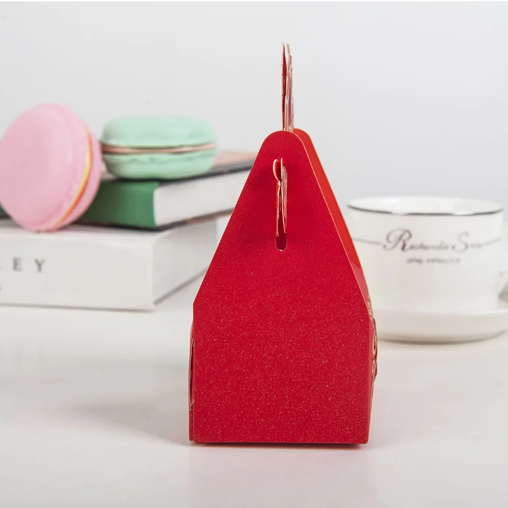 10pcs High Quality Wedding Dragee Box Colorful Cake Packaging Box Paper ...