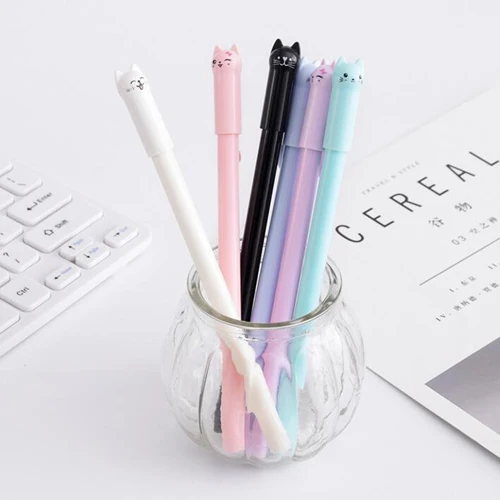 1pc/lot Kawaii expression series gel pen 0.5mm Stationery writing pen ...