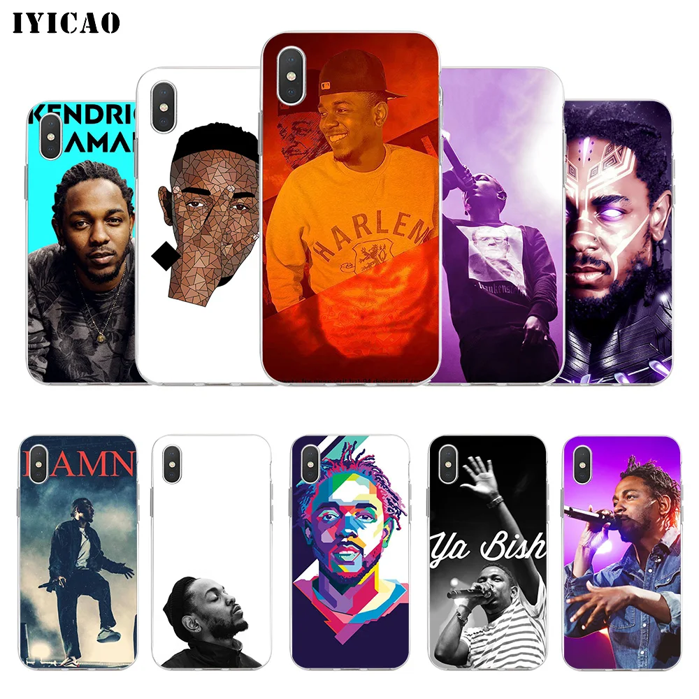 IYICAO rapper Kendrick Lamar Caso de Telefone Silicone Macio para o ...