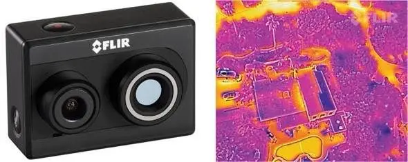 FLIR Duo / FLIR Duo R kompaktowy podwójny czujnik kamera termowizyjna ...