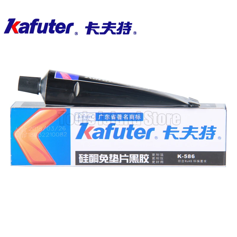 Kafuter High Quality 55g K-586 Black Waterproof Resistant To Oil Resist High Temperature Sealant ...