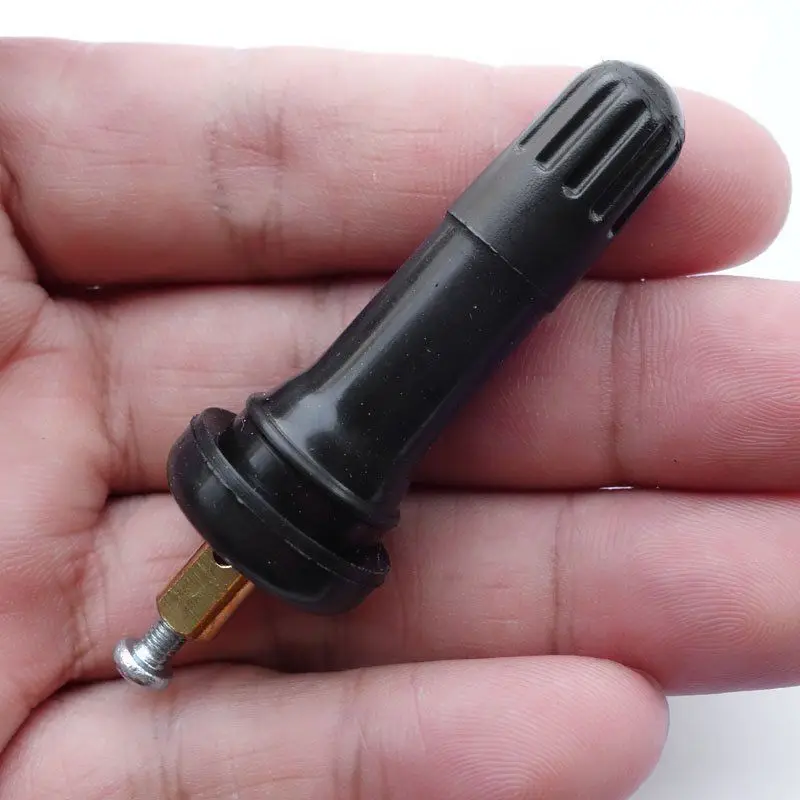 CHIZIYO 4PCS TPMS Tire Valves sensor Rubber Snap-in Tubeless Tyre Valve ...