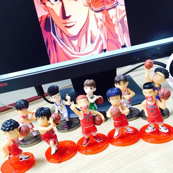Shohoku Slamdunk Anime Figure Miyagi Akagi Rukawa Sakuragi Mitsui SLAM ...