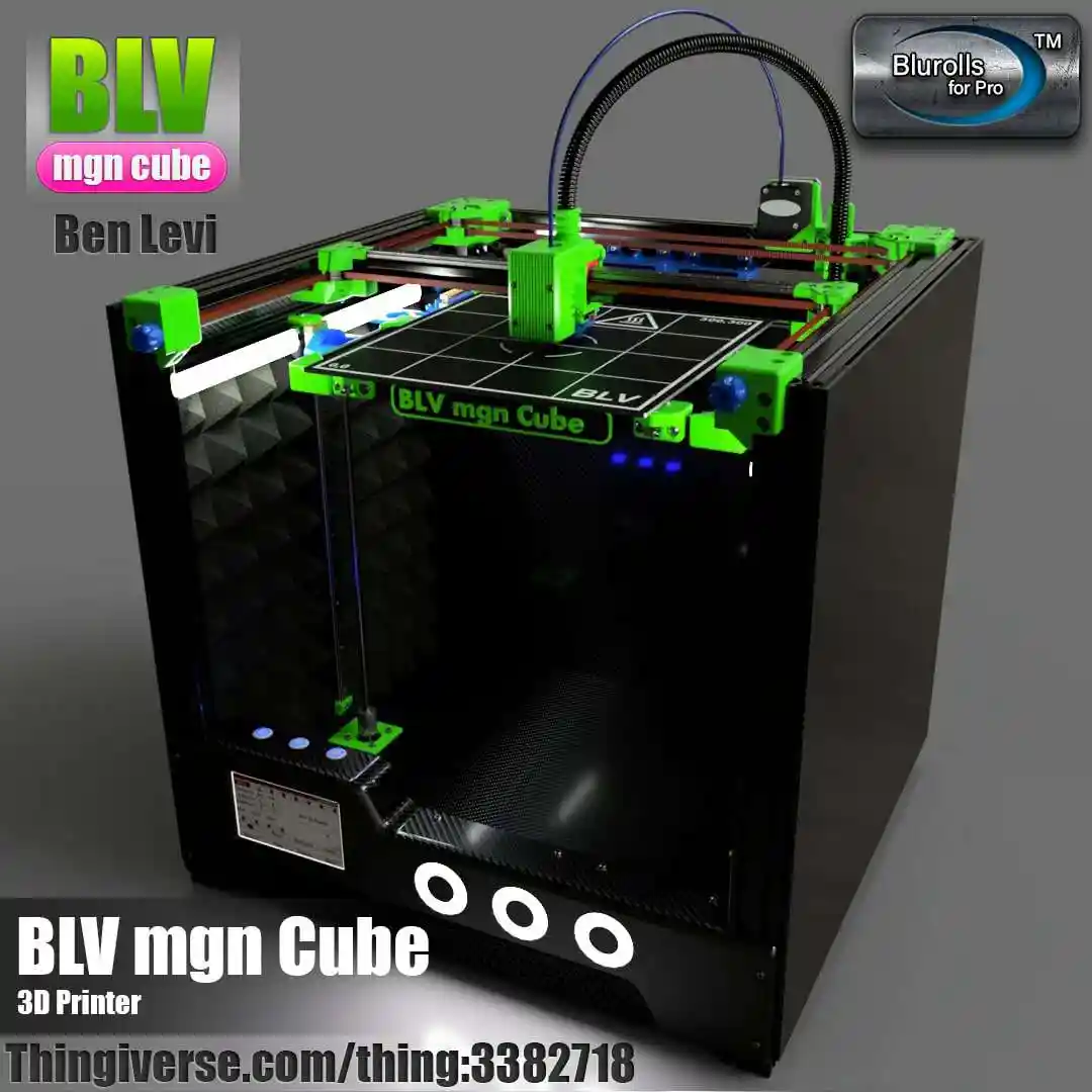 Duty free BLV MGN Cube 3d printer full kit no including printed parts 365mm/465mm/665mm Z axis ...